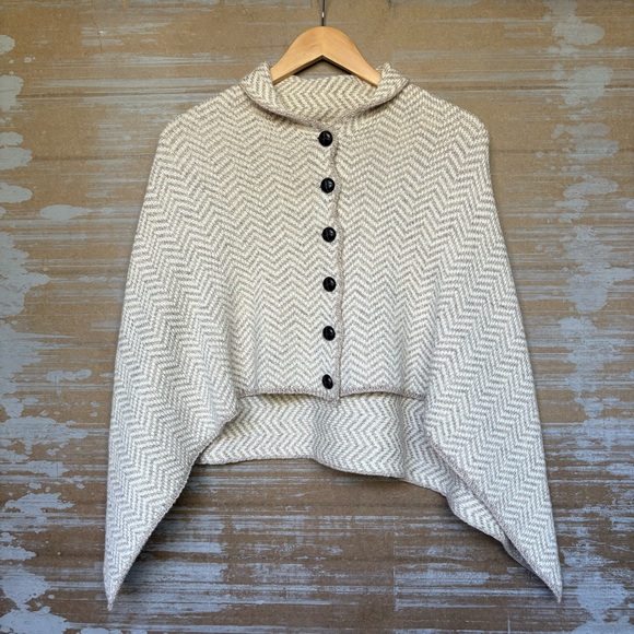 Aran Crafts | Sweaters | Aran Crafts 0 Merino Wool Shawl Sweater ...